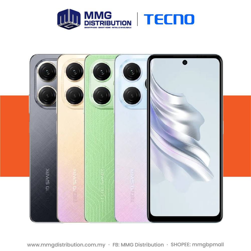 Tecno Spark 20 Pro (8+256GB) - Original Tecno Malaysia Set
